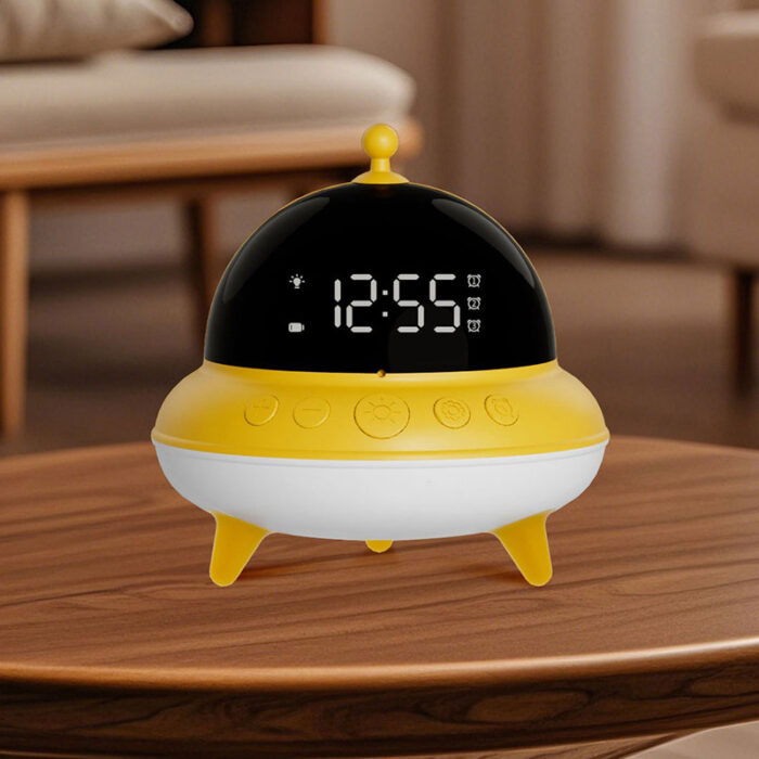 Smart USB-C Rechargeable LED UFO Alarm Clock